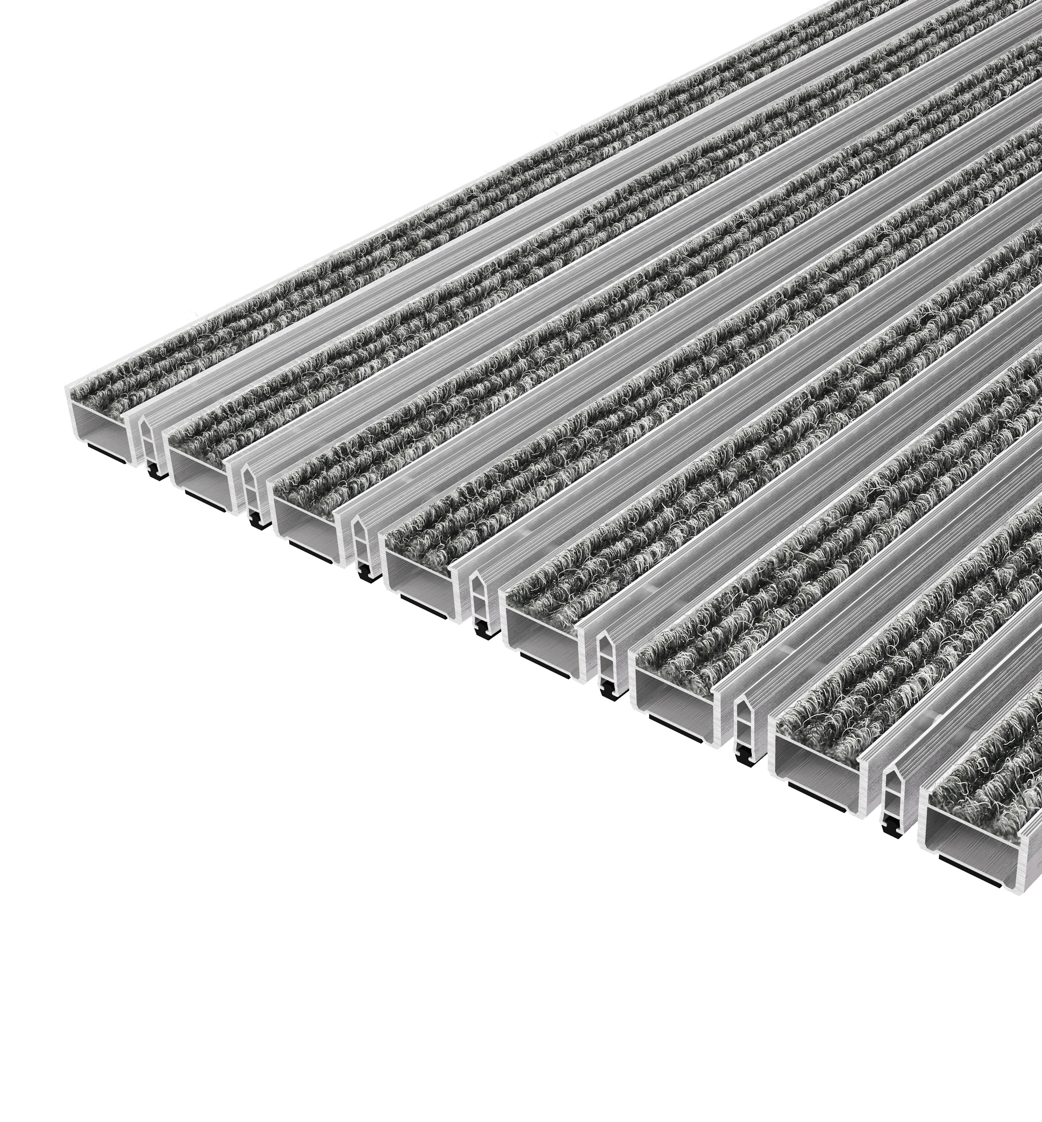 Top Clean ROBUST 22 with Ribbed Carpet and Scraper Bar - GEGGUS