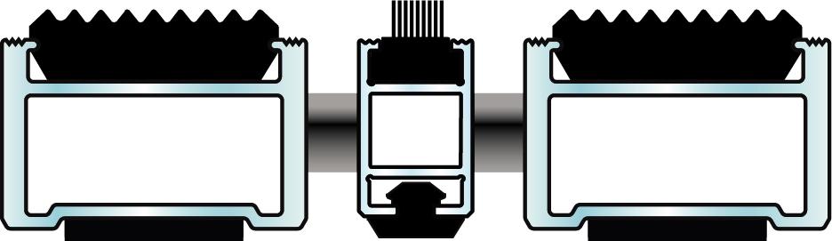 Top Clean ROBUST 22 with Grooved Rubber and Brush Strip - GEGGUS
